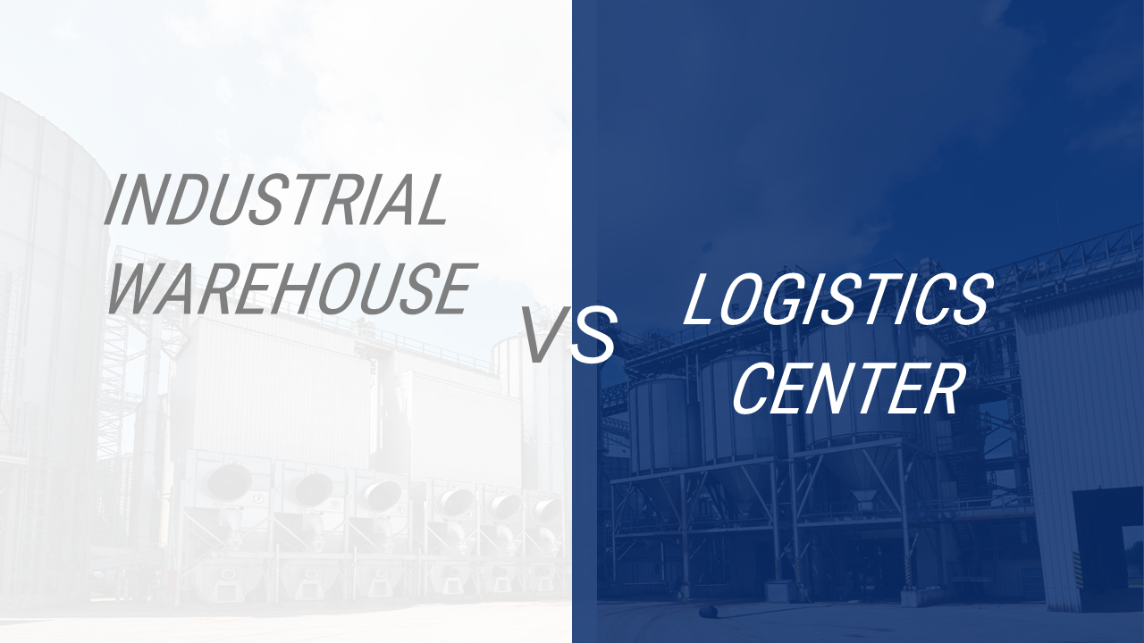 Distinguish between logistics centers and industrial warehouses